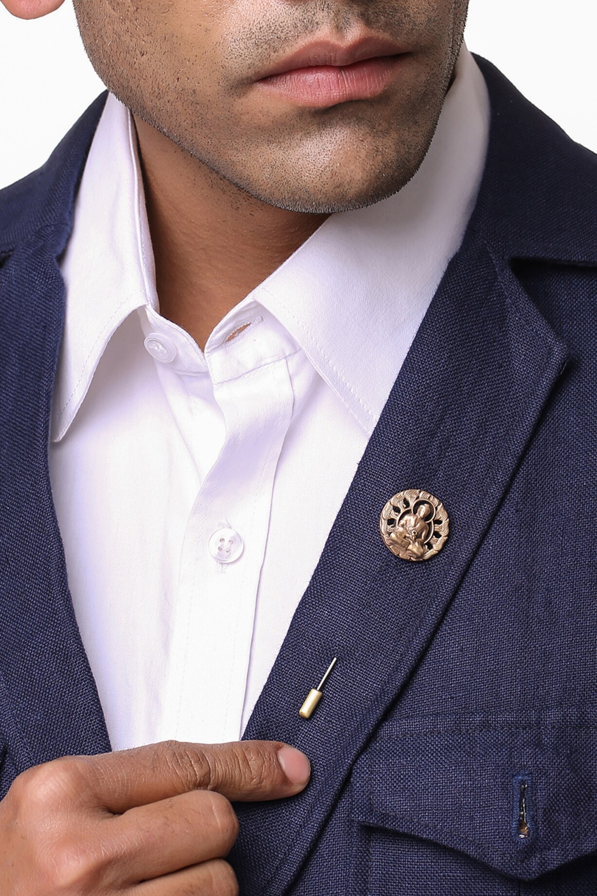 Antique Gold Enlightened Buddha Lapel Pin by Cosa Nostraa at Pernia's ...