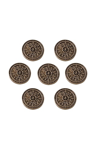 Antique Gold Radiant Dawn Buttons (Set of 7) by Cosa Nostraa at Pernia ...