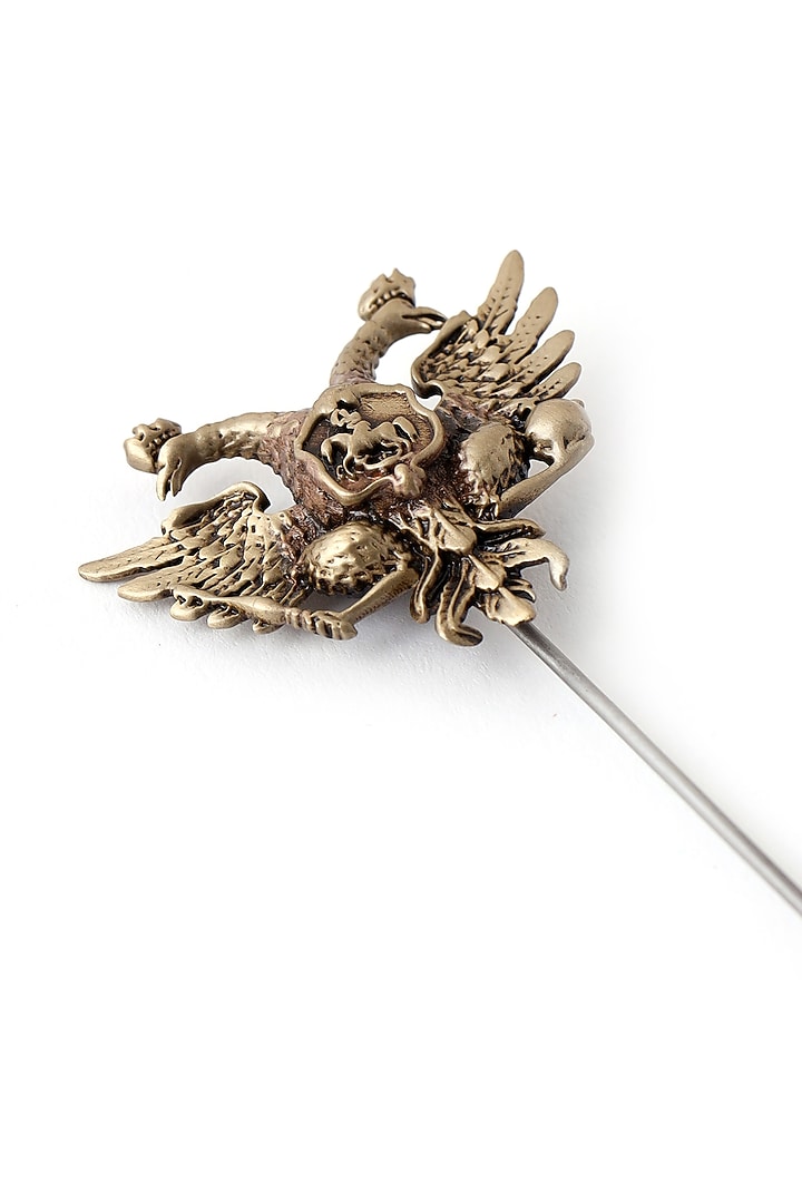 Buy Cosa Nostraa Antique Gold Rising Phoenix Lapel Pin at Pernia ...