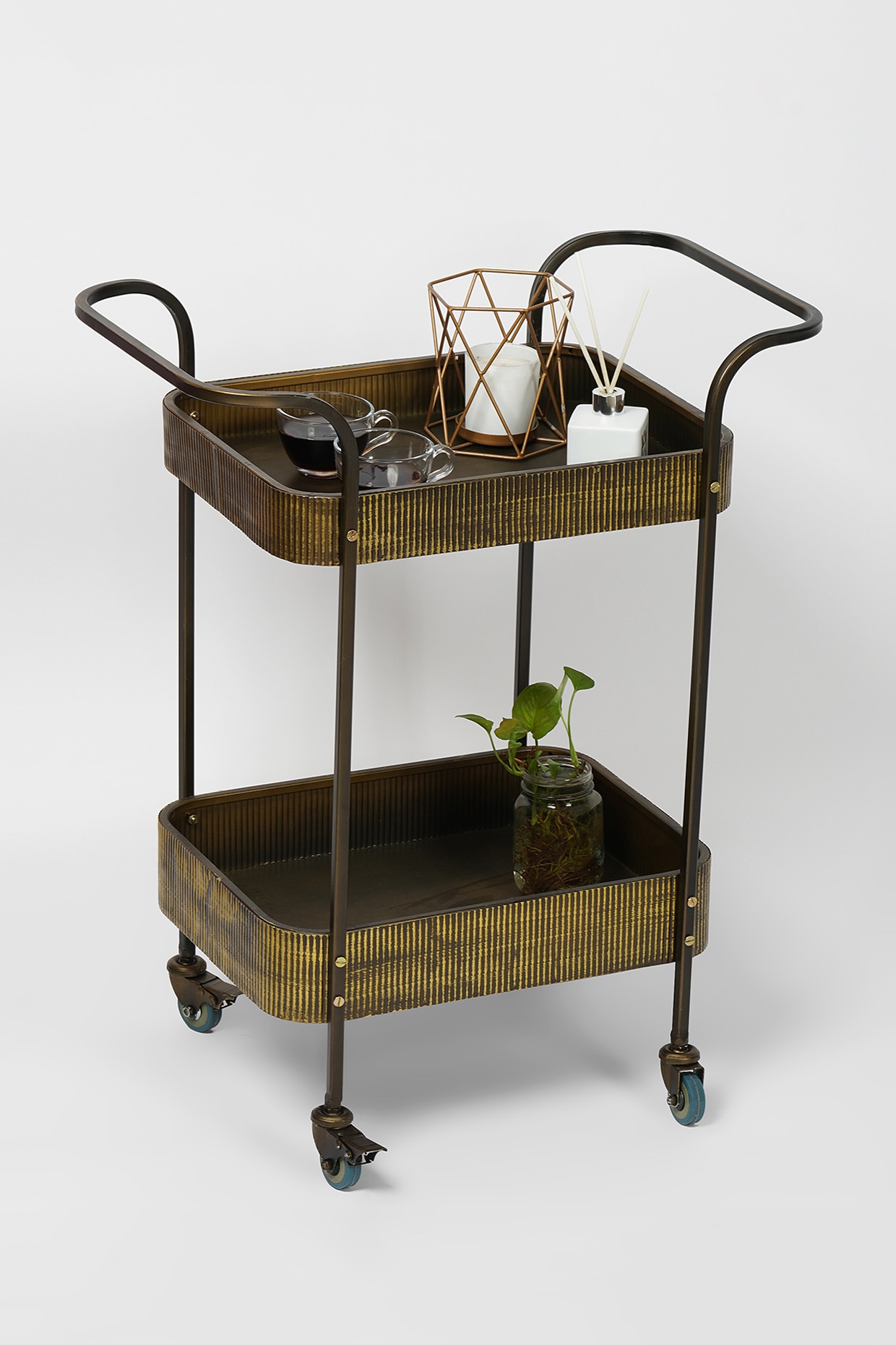 Antique Gold Iron Butlers Serving Trolley by Conscious Co at Pernia's ...