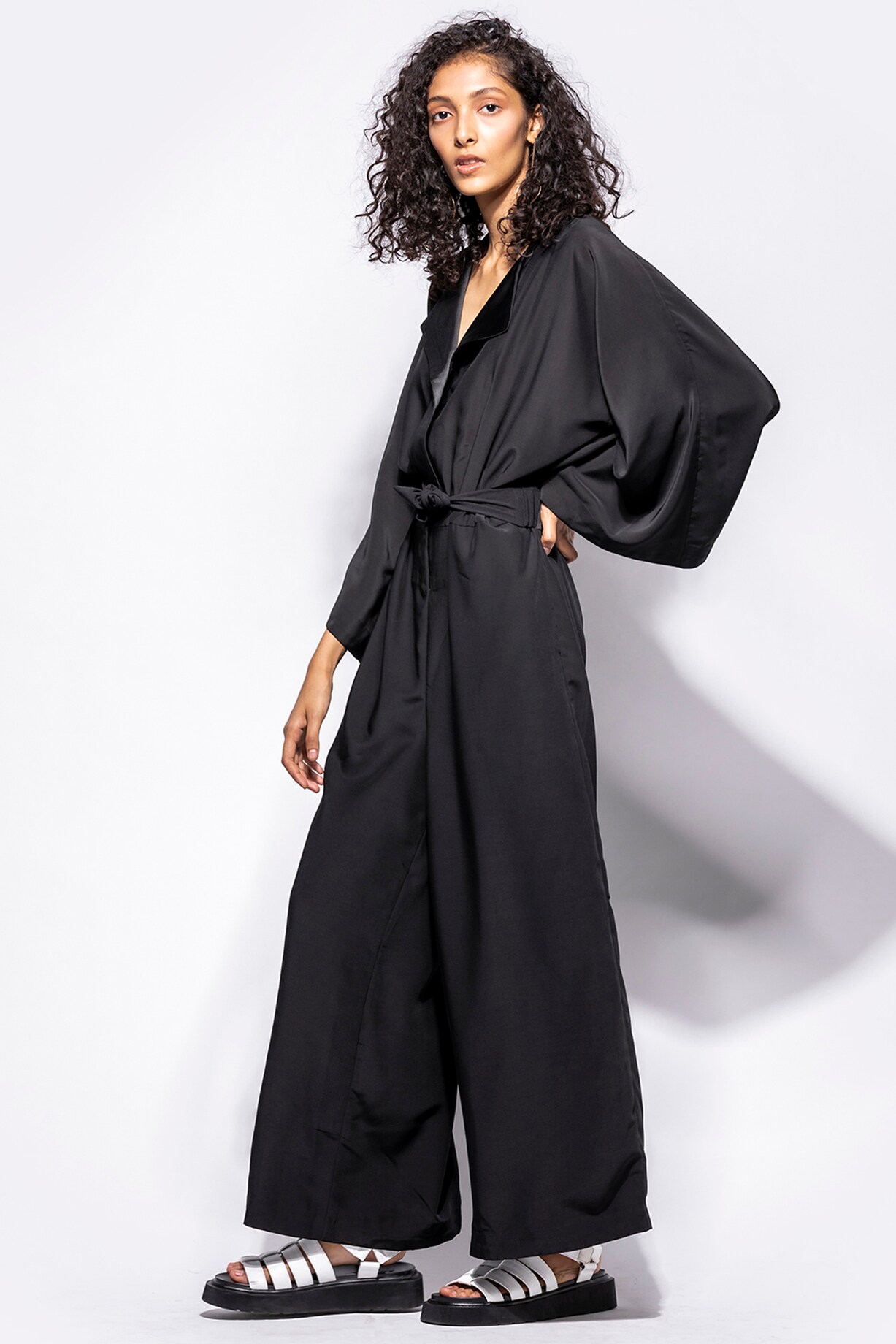 Black Jumpsuit With Pockets Design by Corpora Studio at Pernia's Pop Up Shop 2024