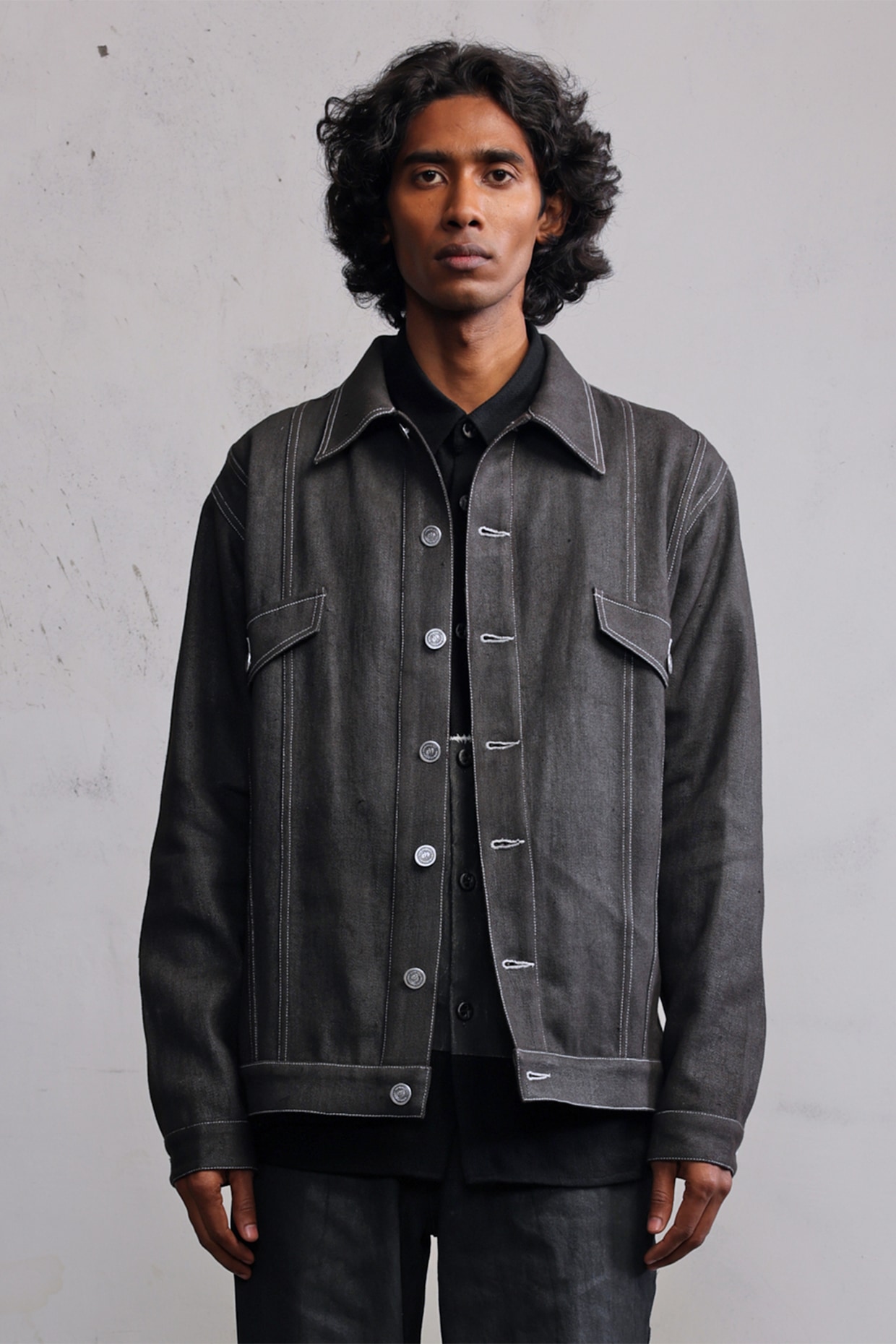 Silver Denim Jacket by Countrymade at Pernia's Pop Up Shop 2025