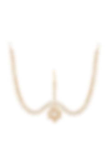 Gold Finish Kundan Polki Mathapathi Design by Curio Cottage at Pernia's ...