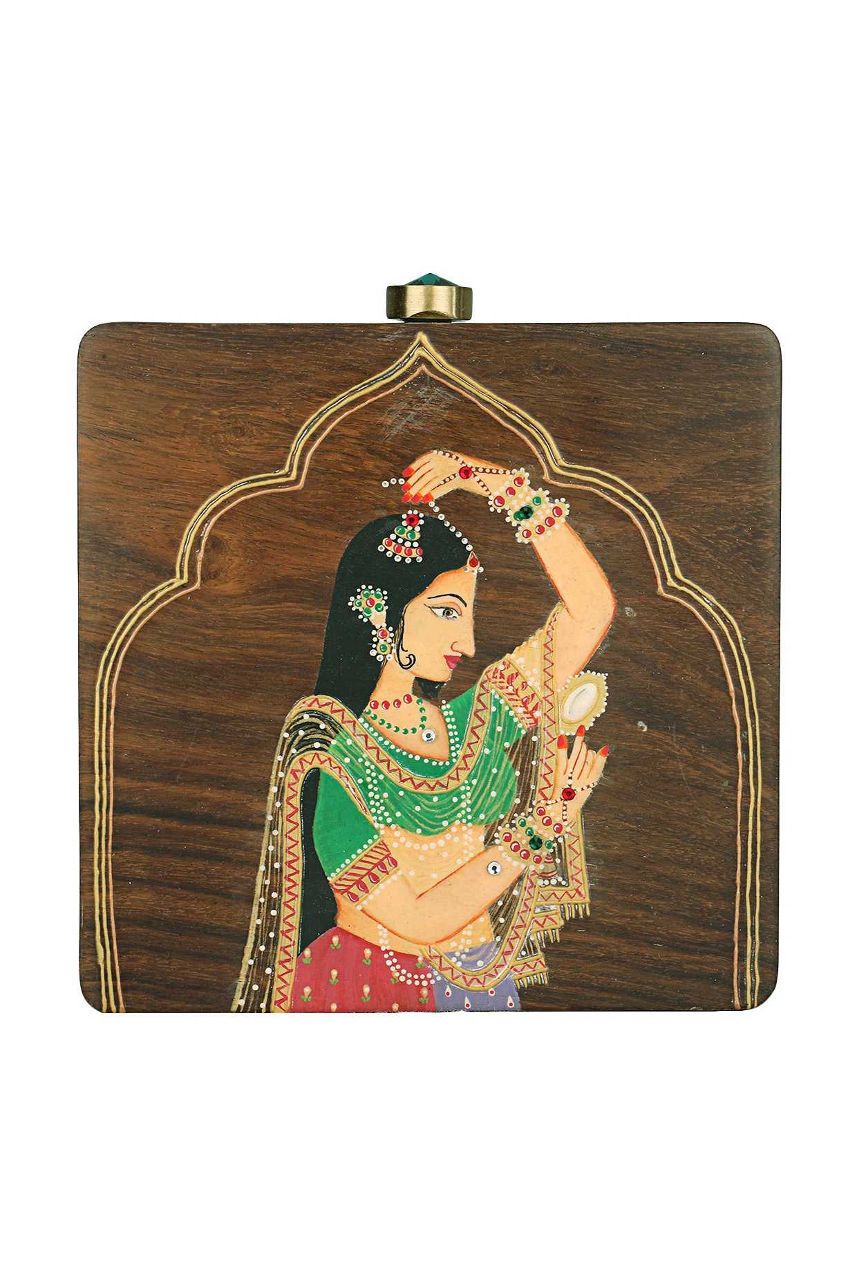 Crazy Palette presents Brown Wooden Queen Clutch available only at ...