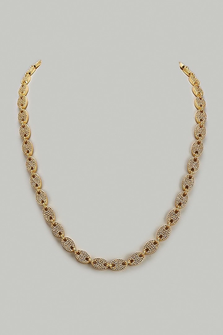 Gold Plated Miami Chain Necklace by DASHIA at Pernia's Pop Up Shop 2025