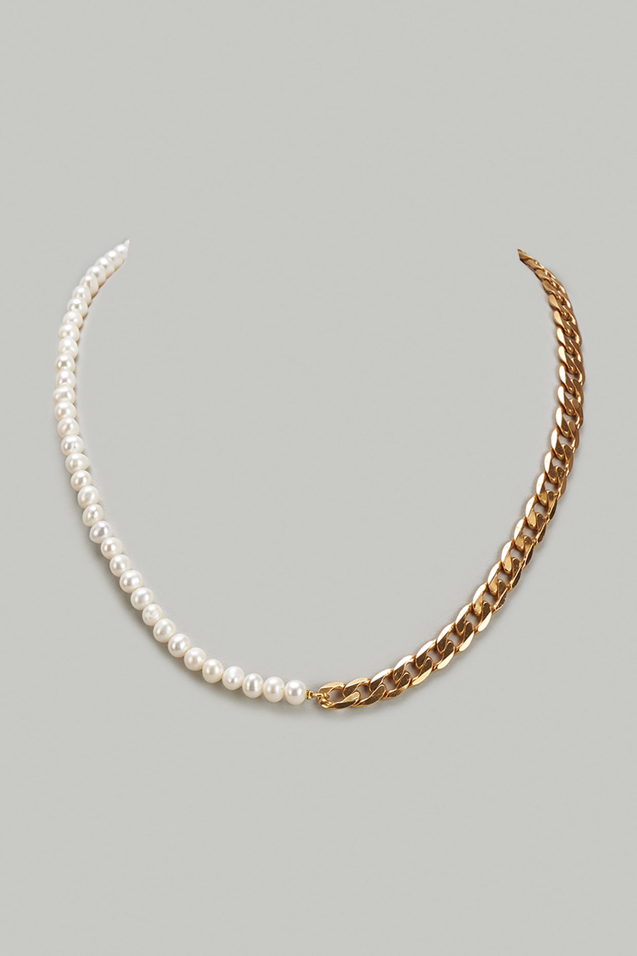 Gold Plated Mother Of Pearl Cuban Necklace by DASHIA at Pernia's Pop Up ...