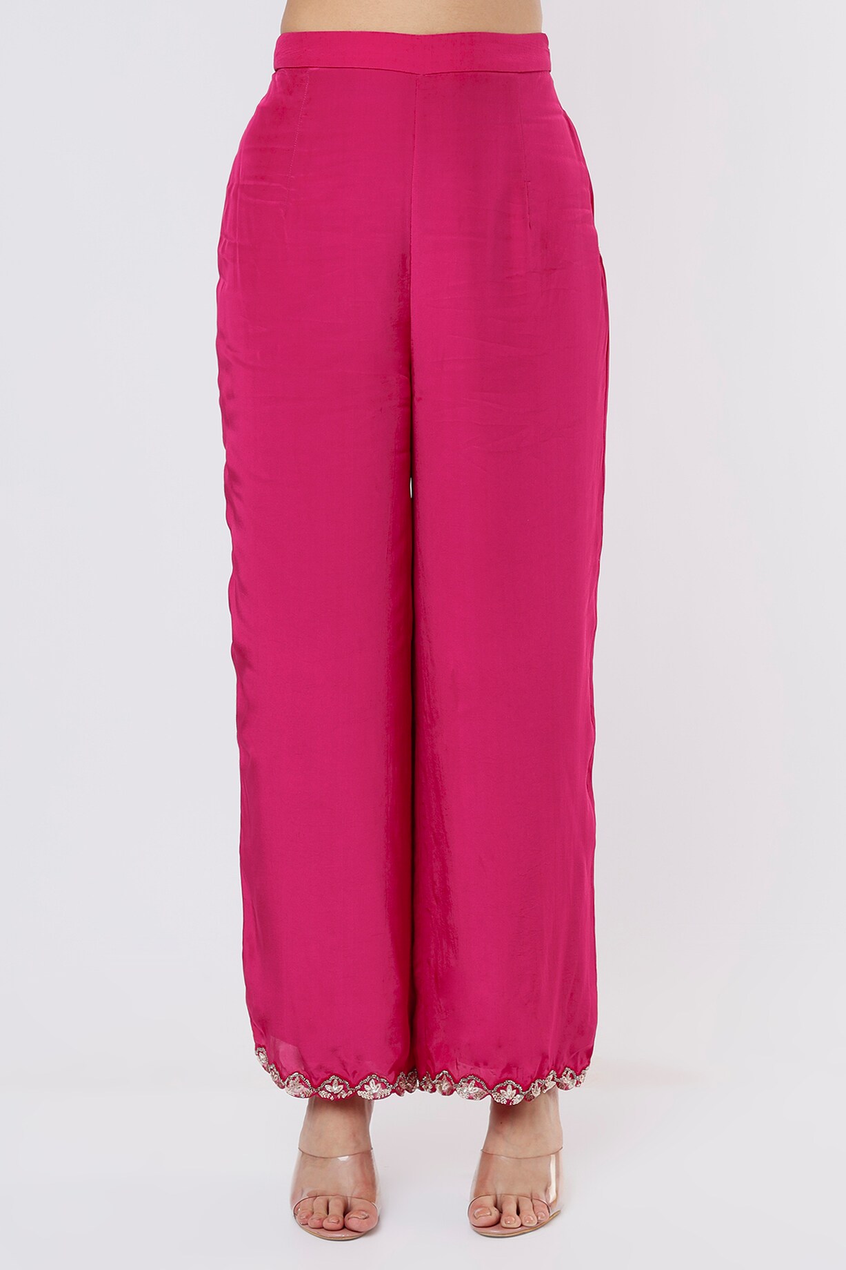 Pink Embroidered Tunic Set by Dev R Nil at Pernia's Pop Up Shop 2024