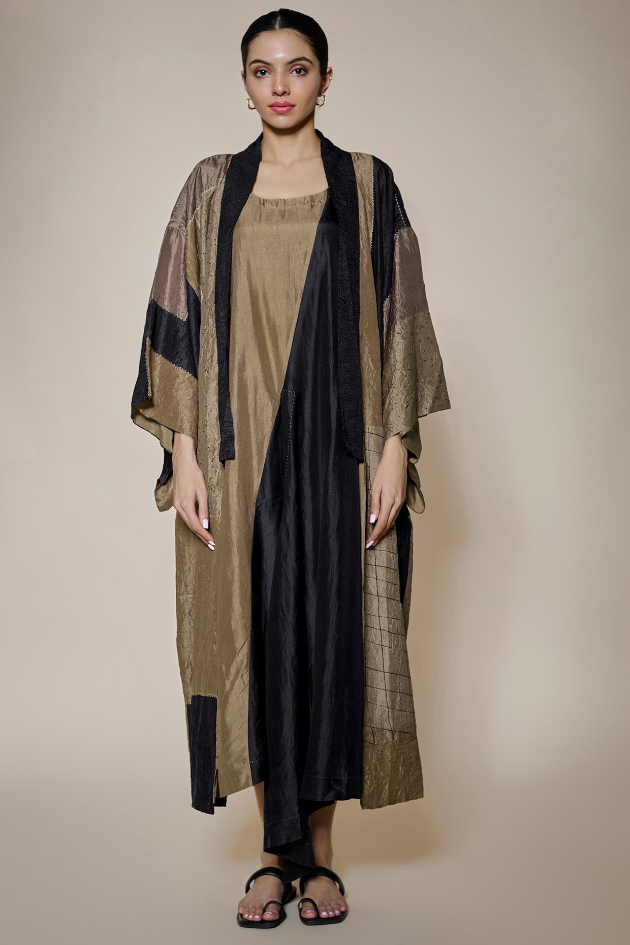 Toosh Mulberry Silk Jacket Dress by Divyam Mehta at Pernia's Pop Up ...