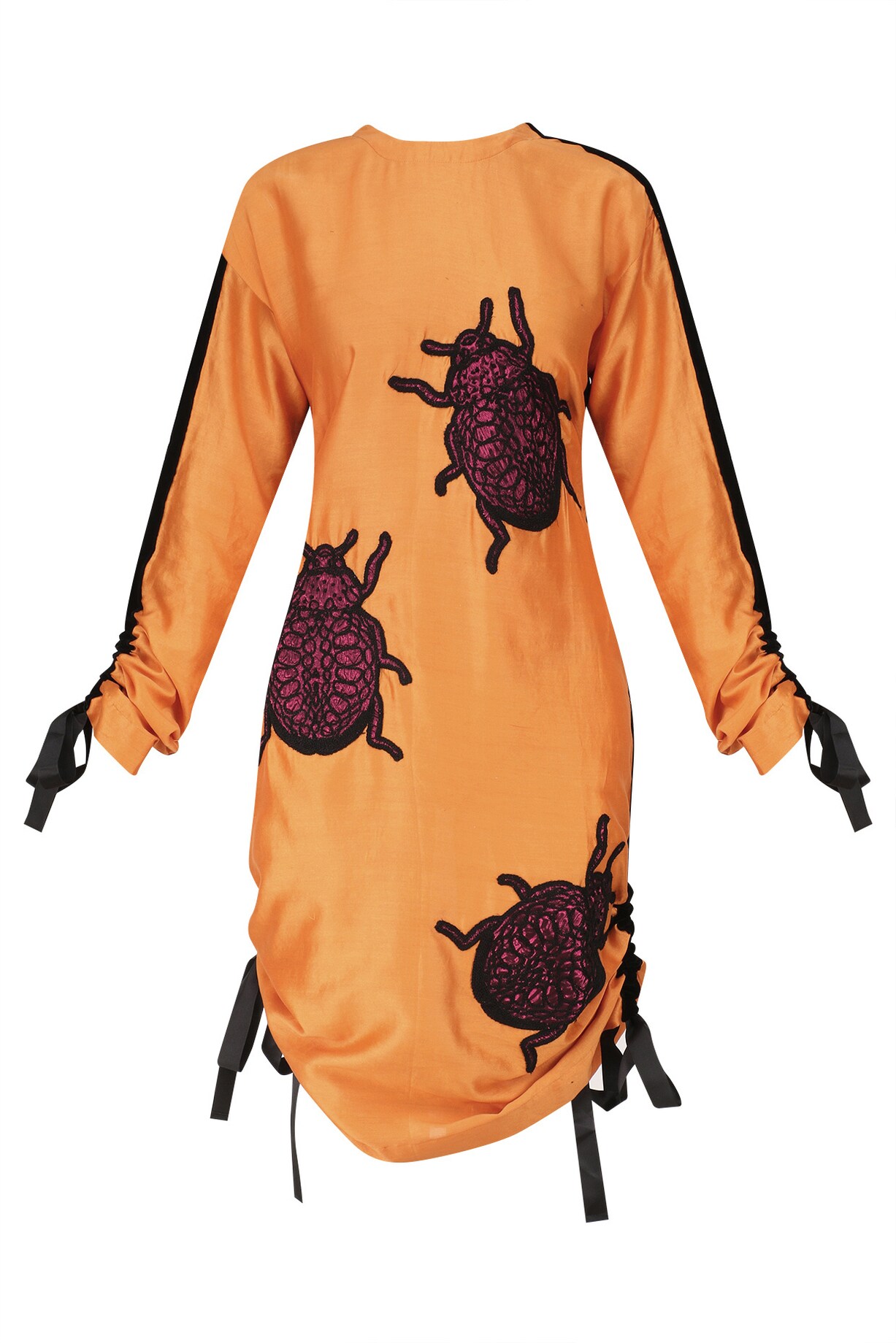 Orange bugs print pull up dress available only at Pernia's Pop Up Shop ...