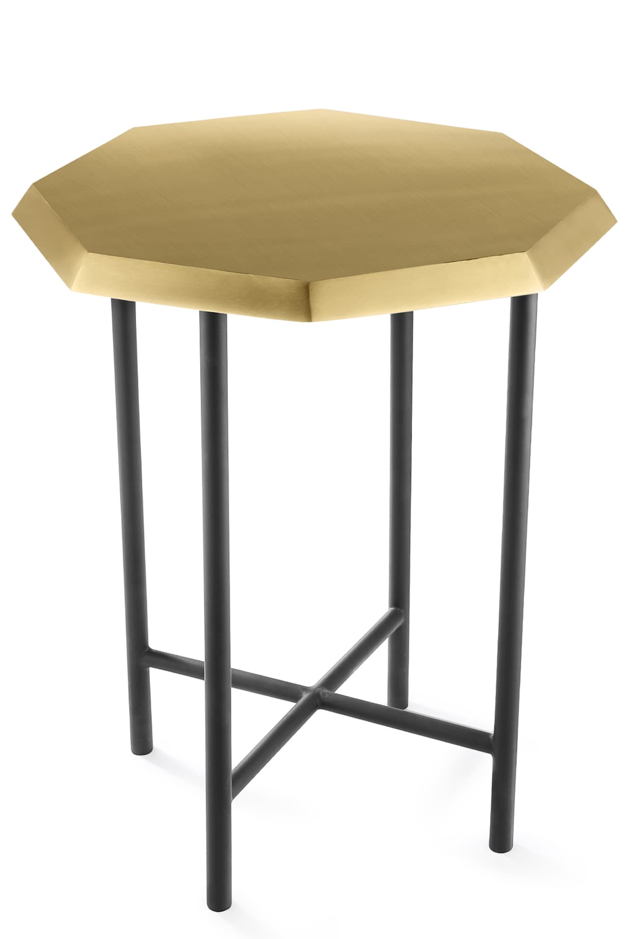 Golden & Black Metal Octagon Table Design by Metl & Wood at Pernia's ...