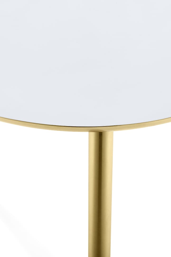 White & Golden Three Legged Table Design by Metl & Wood at Pernia's Pop ...