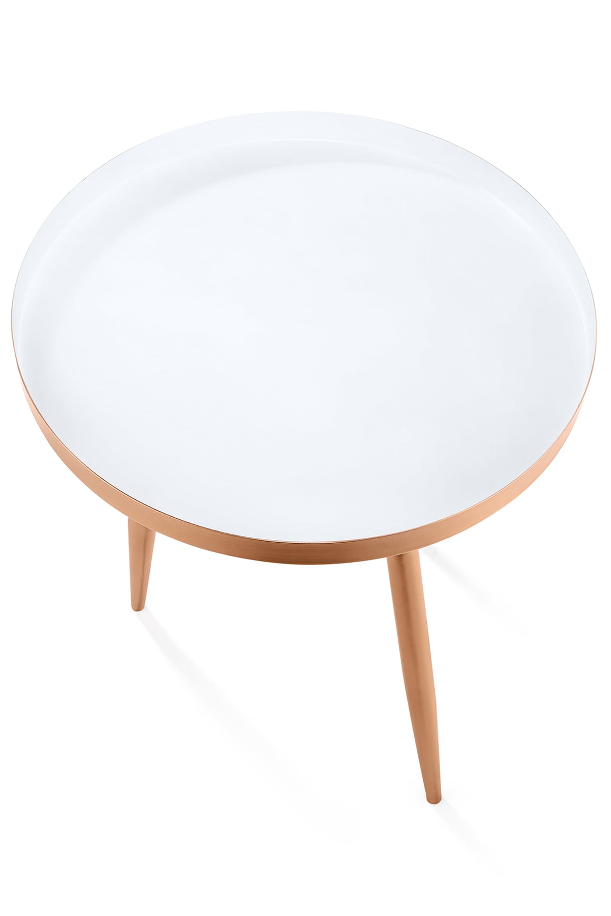 Copper Gold Three Legged Table by Metl & Wood at Pernia's Pop Up Shop 2024