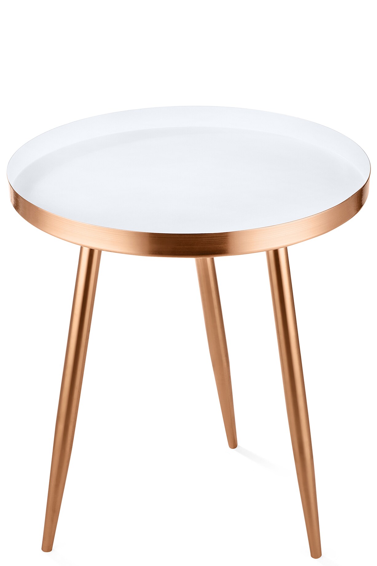 Copper Gold Three Legged Table by Metl & Wood at Pernia's Pop Up Shop 2024