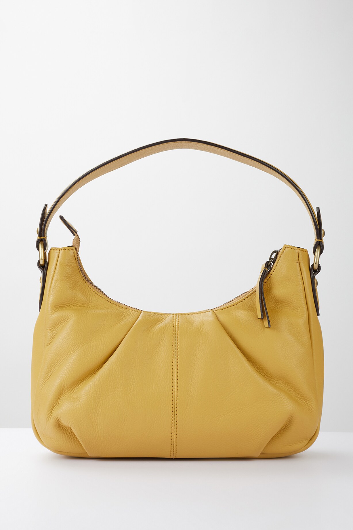 Yellow Leather Mini Handbag Design by Deme By Gabriella at Pernia's Pop ...