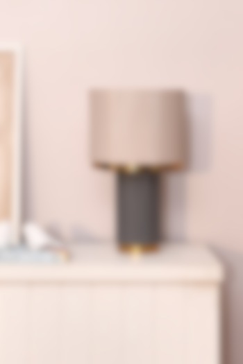 Grey Nordic Ribbed Lamp by Mason Home at Pernia's Pop Up Shop 2024