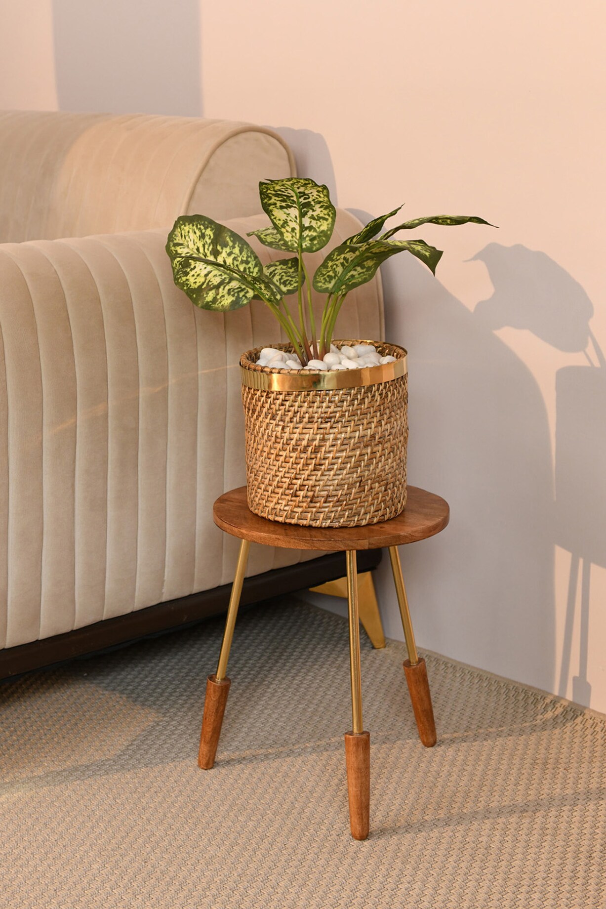 Brown Franklin Short Table by Mason Home at Pernia's Pop Up Shop 2024