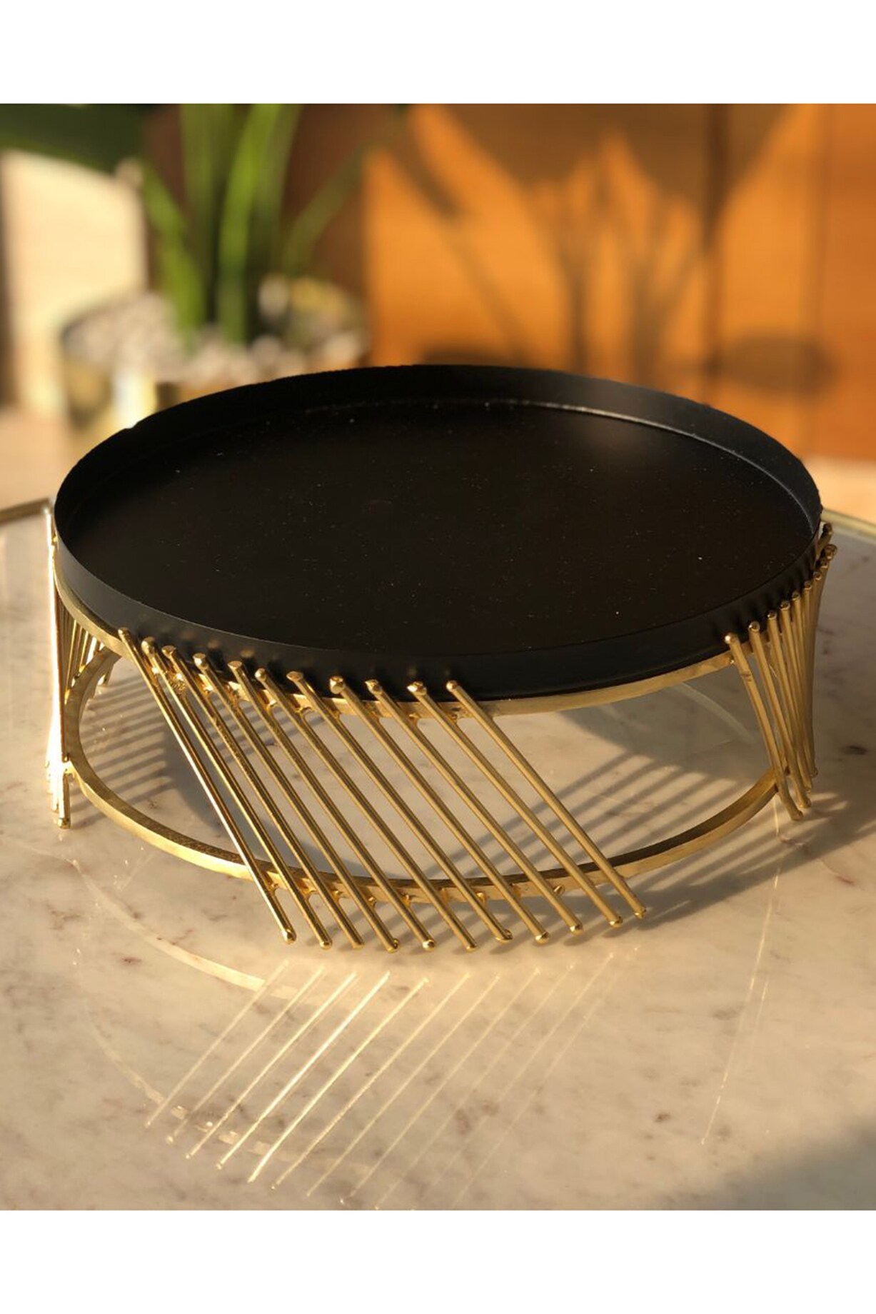 Black & Gold Aluminium Stand by Mason Home at Pernia's Pop Up Shop 2025