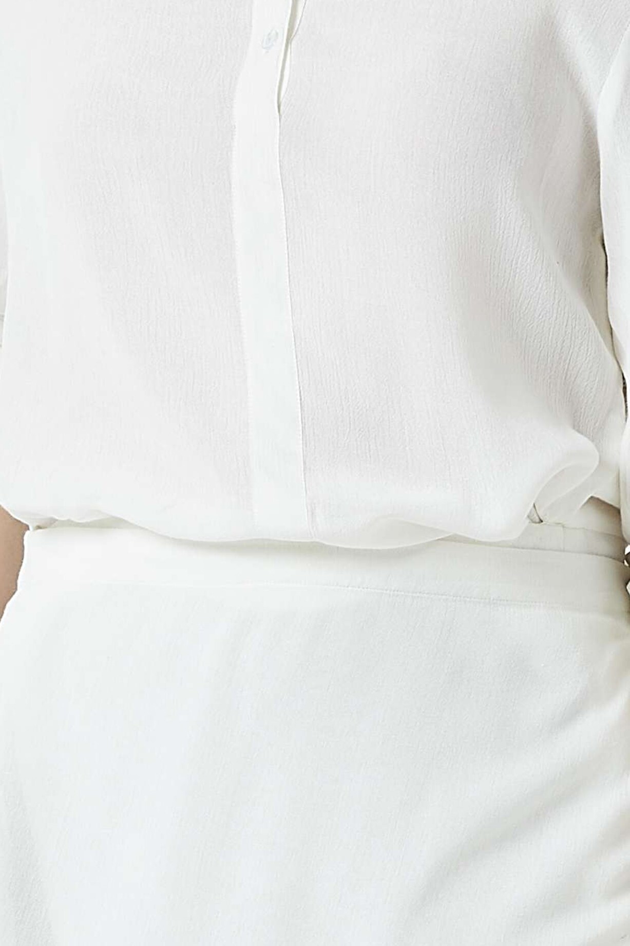 White Handcrafted Overlap Dress Design by Doodlage at Pernia's Pop Up ...