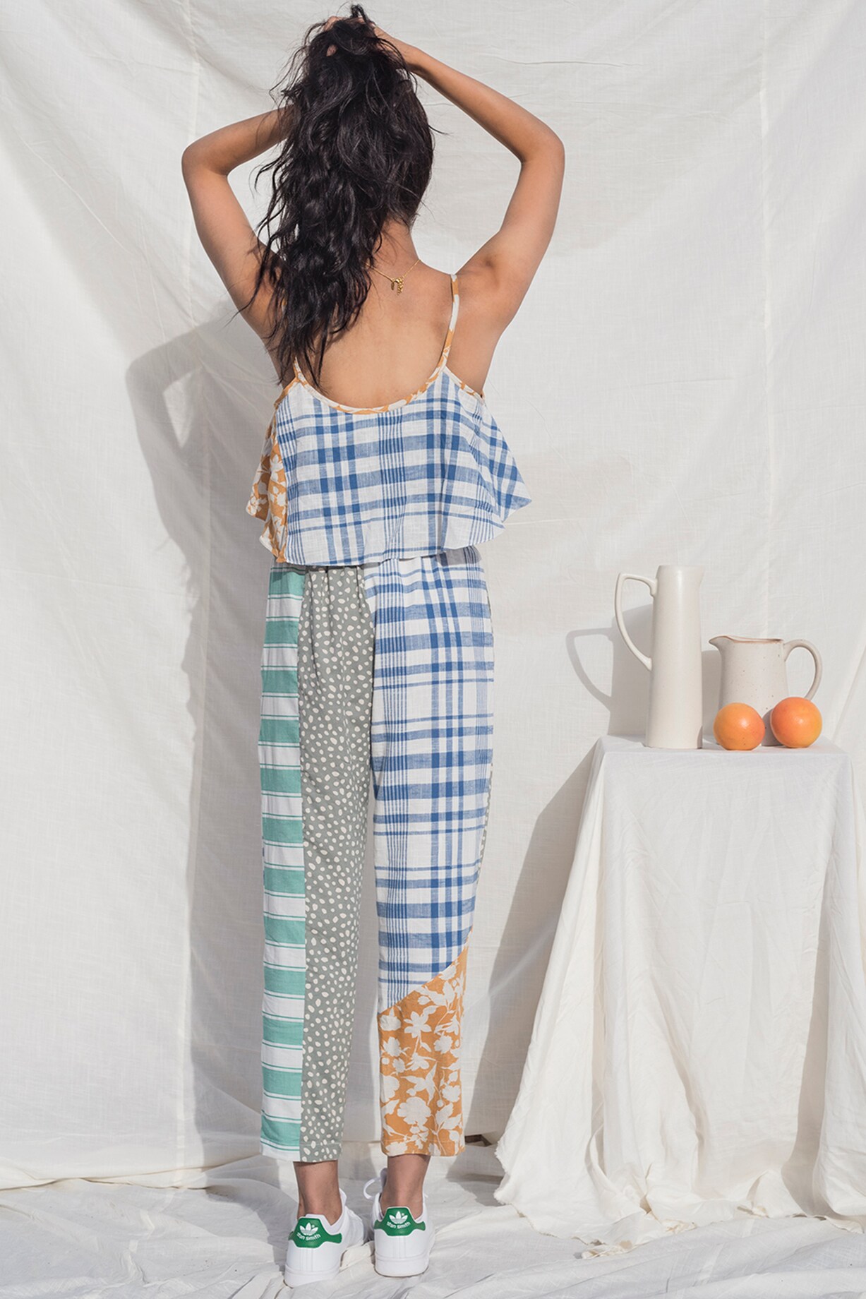 Multi Colored Layered Crop Top by Doodlage at Pernia's Pop Up Shop 2025