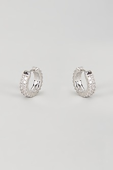 White Gold Plated Cubic Zirconia Earrings Design by Drip project at ...