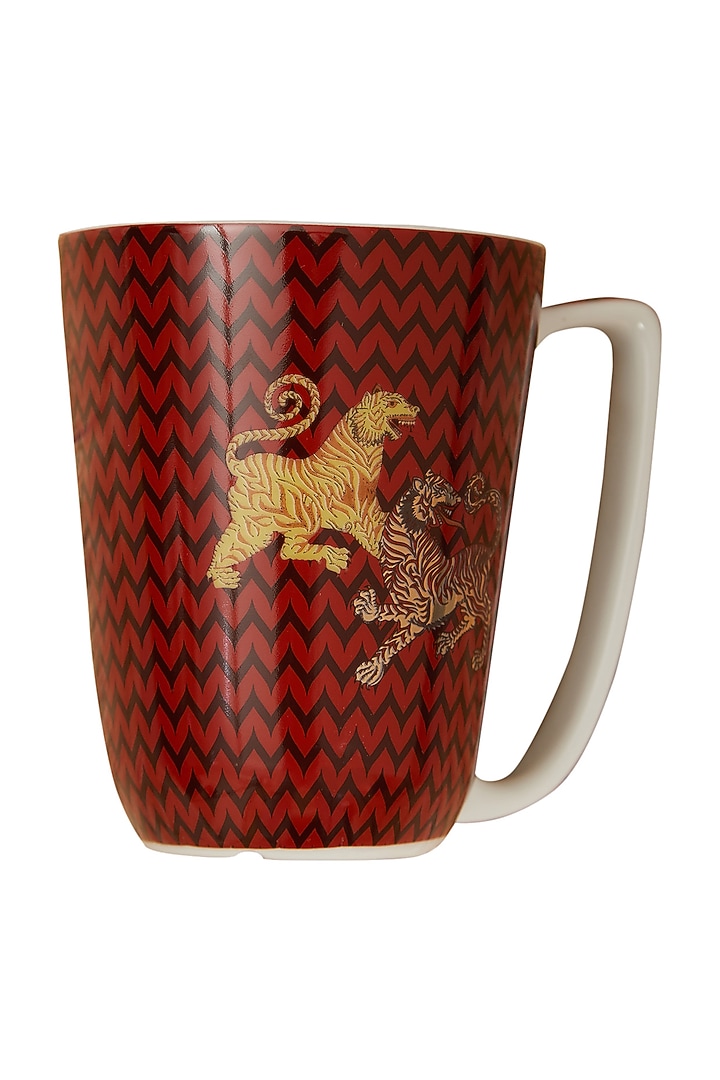 Red Baagh Mug by Ritu Kumar Home at Pernia's Pop Up Shop 2024