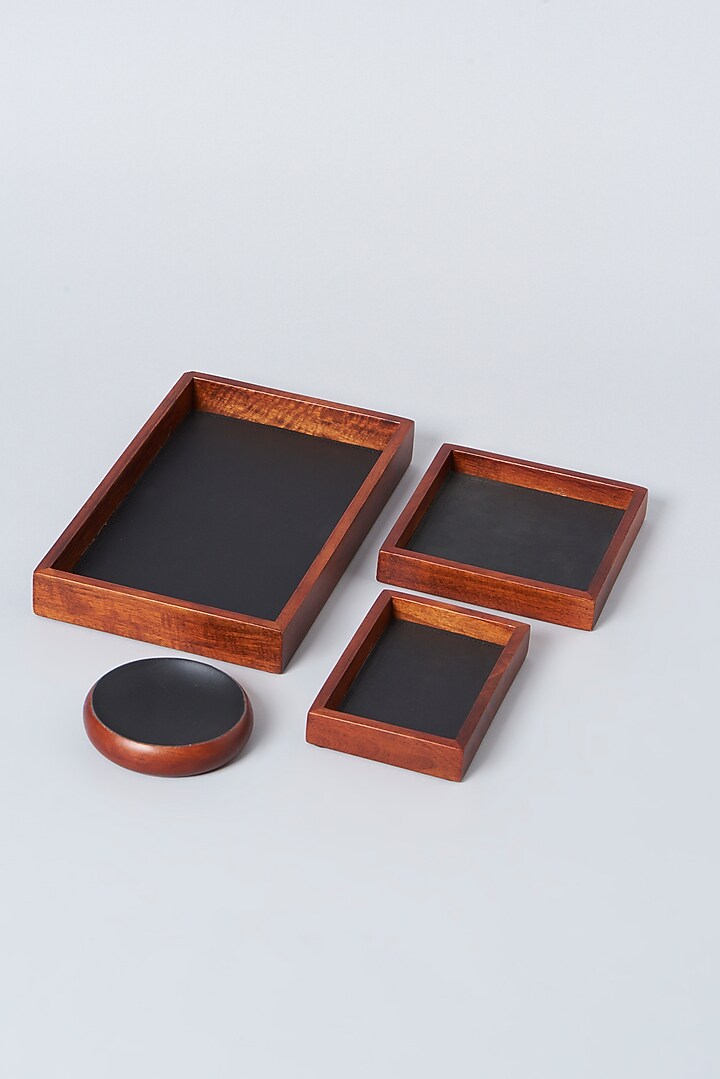 Brown and Black Table Accessory Set (Set of 4) by Dune Homes at Pernia ...