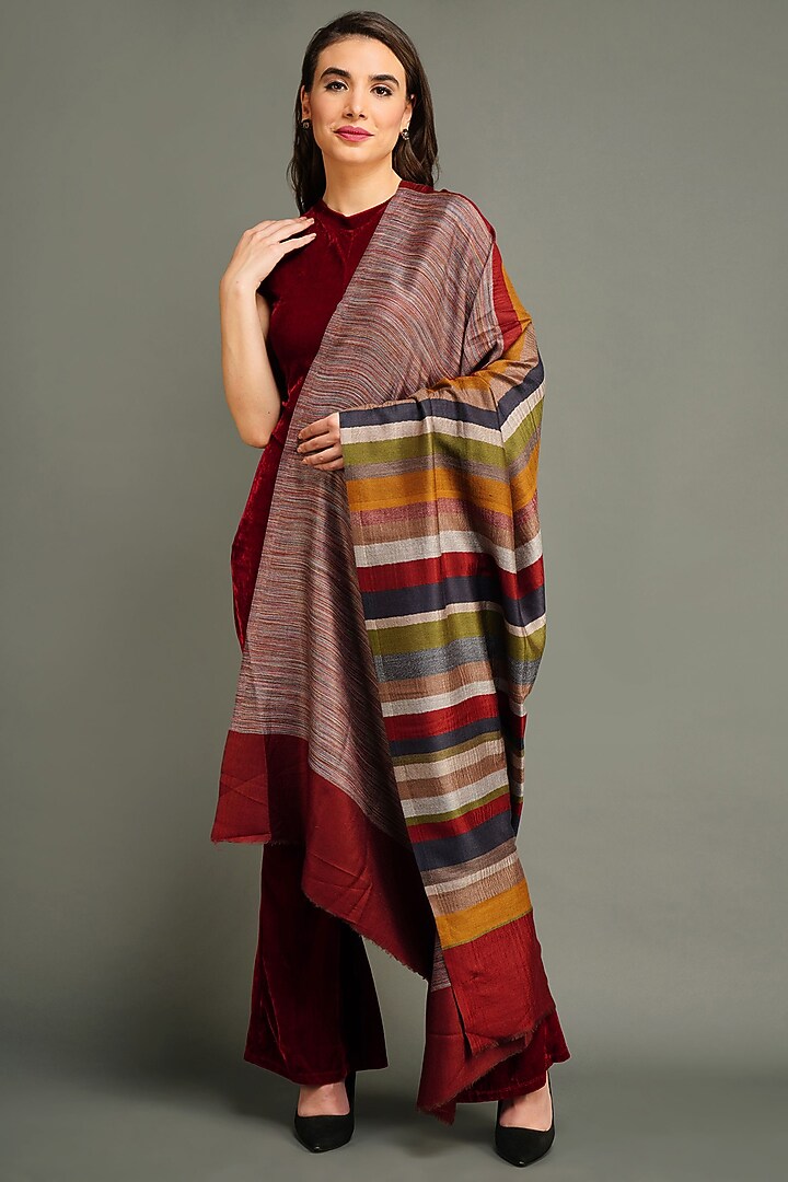 Multi-Colored Reversible Shawl by DUSALA ACCESSORIES at Pernia's Pop Up ...