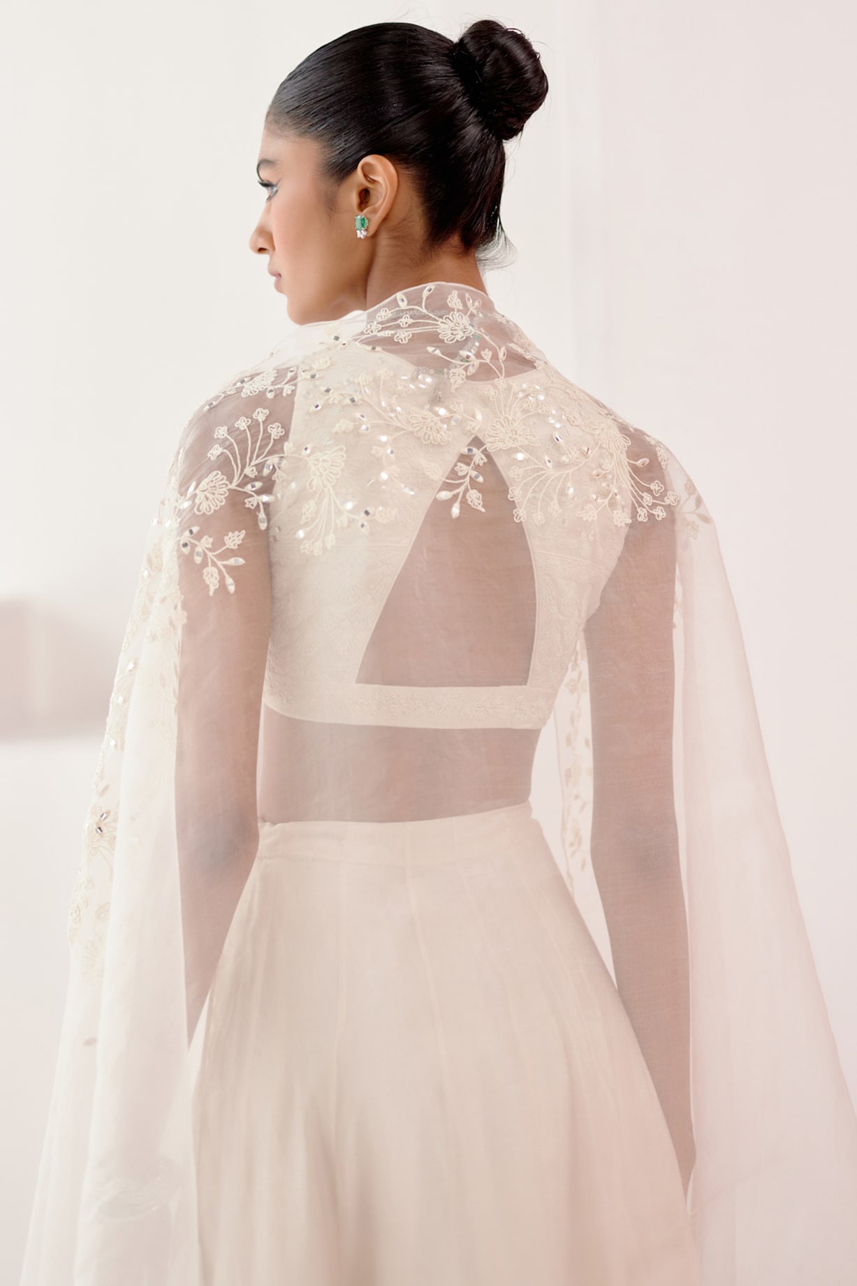 Ivory Chanderi Dori Embroidered Wedding Lehenga Set by Devnaagri at ... Ivory Chanderi Dori Embroidered Wedding Lehenga Set by Devnaagri at ...