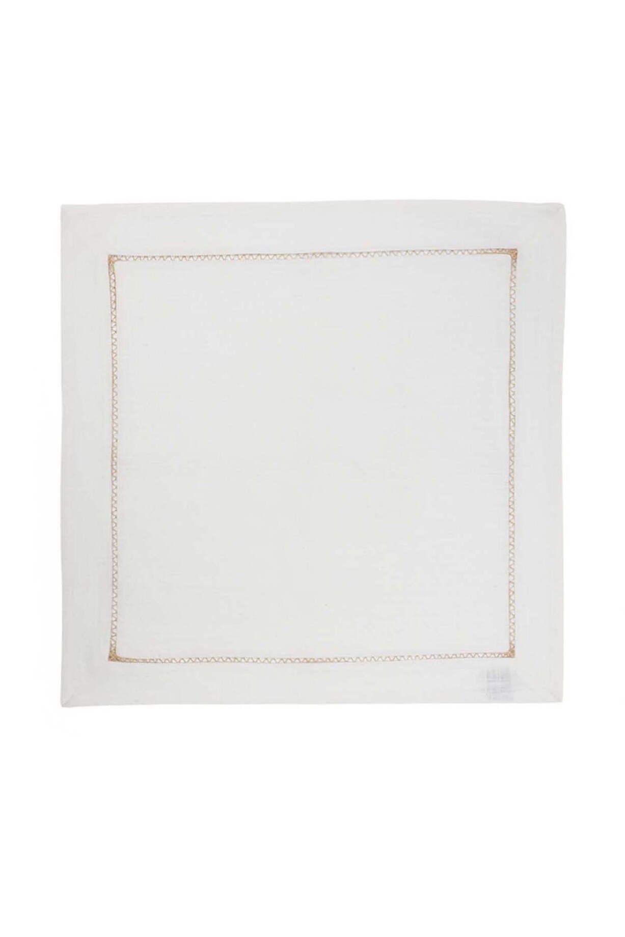 Ivory & Dull Gold Cotton Table Napkin Set by Eris home at Pernia's Pop ...