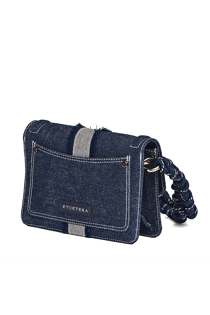 Dark Blue Denim Mini Bag by Etcetera at Pernia's Pop Up Shop 2025