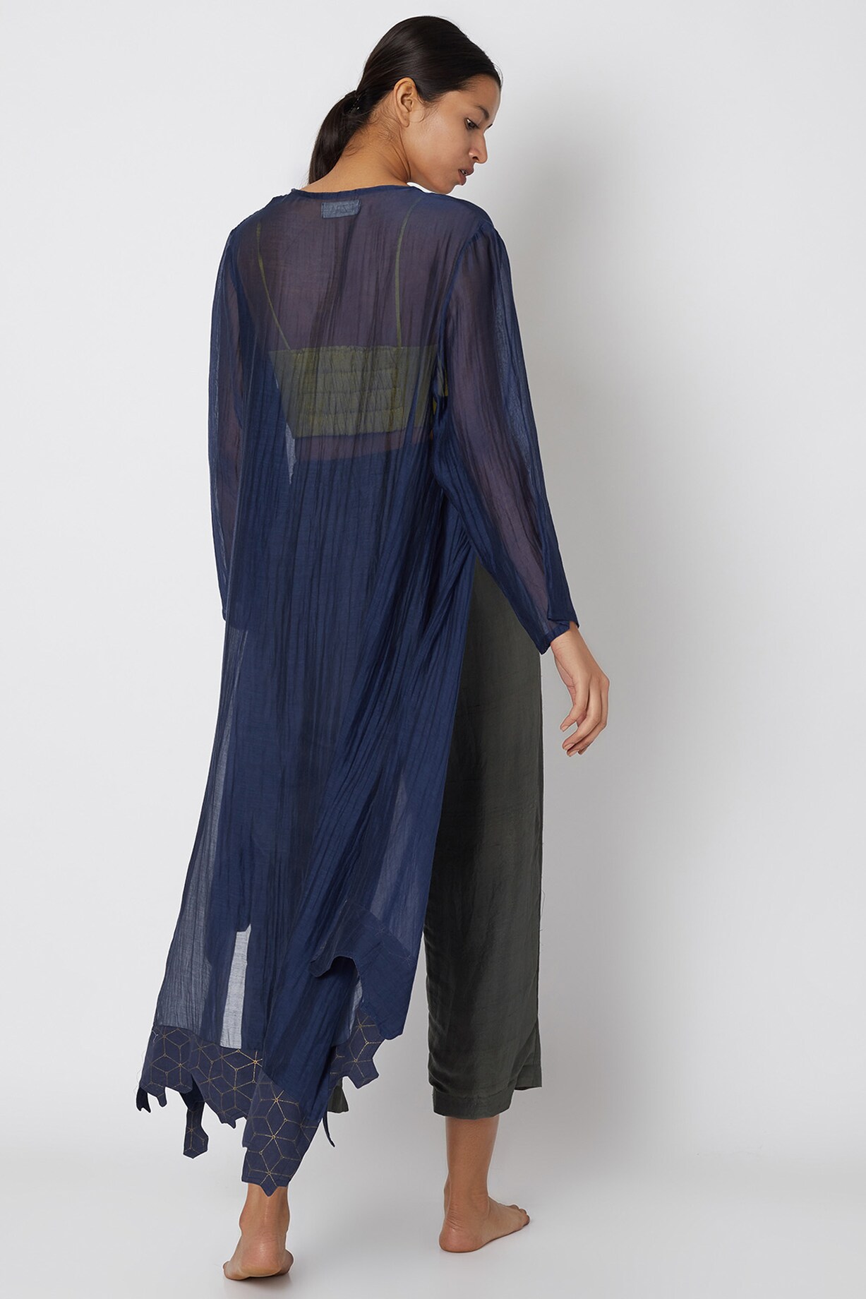 Cobalt Blue Flowy Cape by EZRA at Pernia's Pop Up Shop 2025
