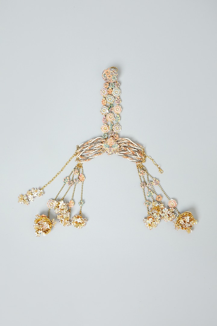 Hand Embroidered Hand Harness by Fooljhadi at Pernia's Pop Up Shop 2025