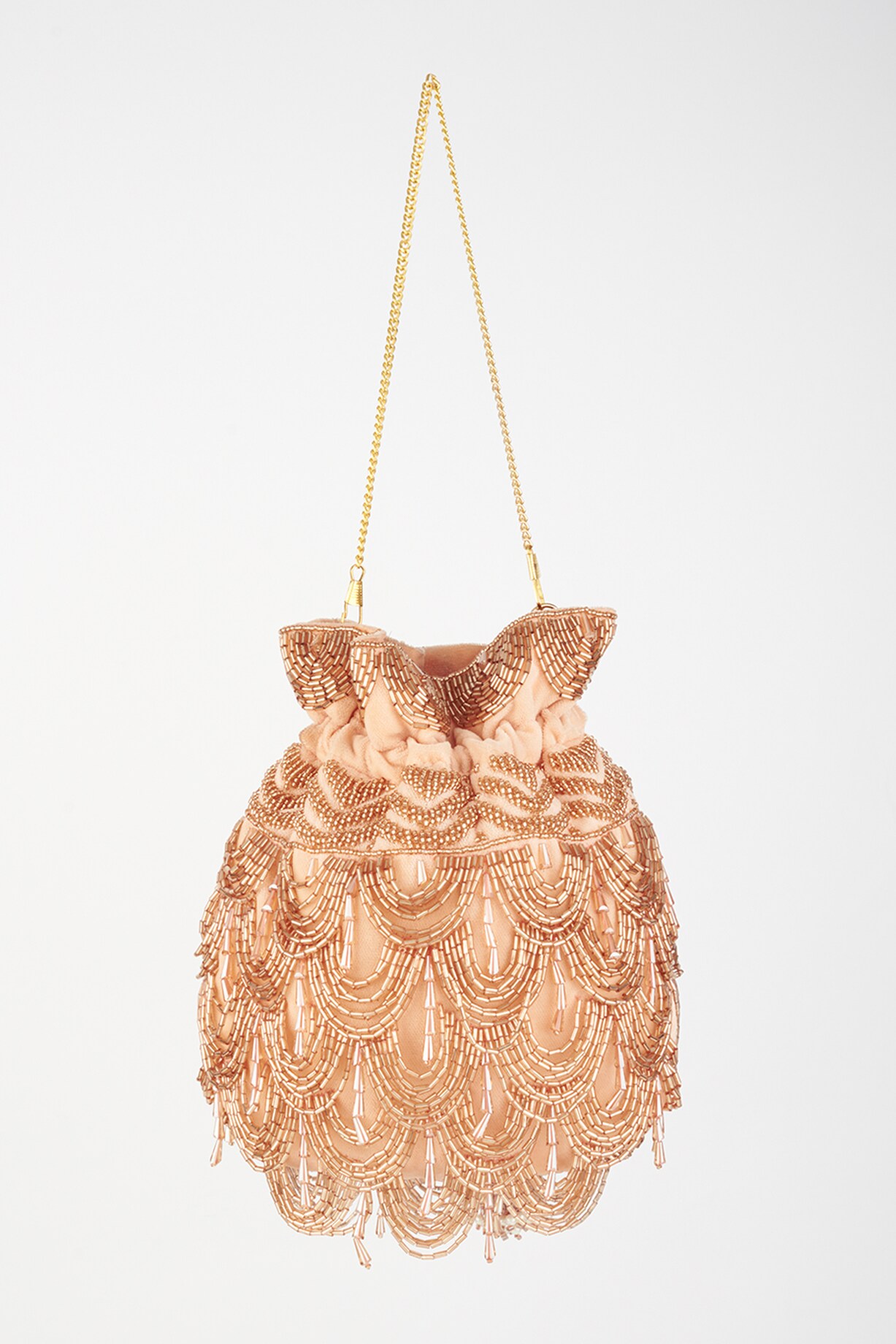Gold Velvet Embroidered Potli Design by Forever Noor at Pernia's Pop Up ...