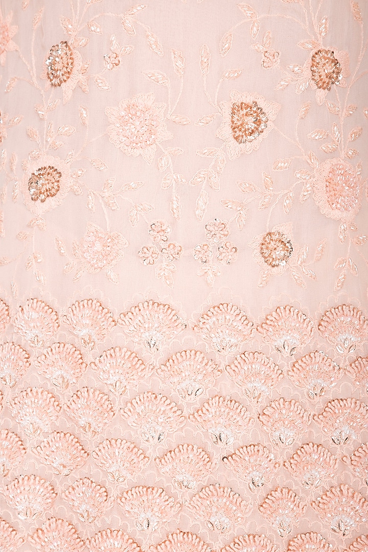 Powder pink kurta with gharara pants set by Garo at Pernia's Pop Up ...