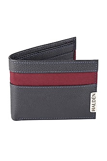Blue Handmade Leather Wallet Design by HALDEN at Pernia's Pop Up Shop 2024
