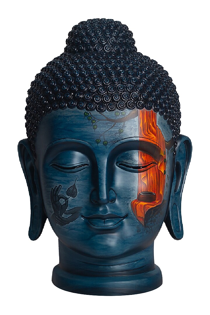buddha face statue