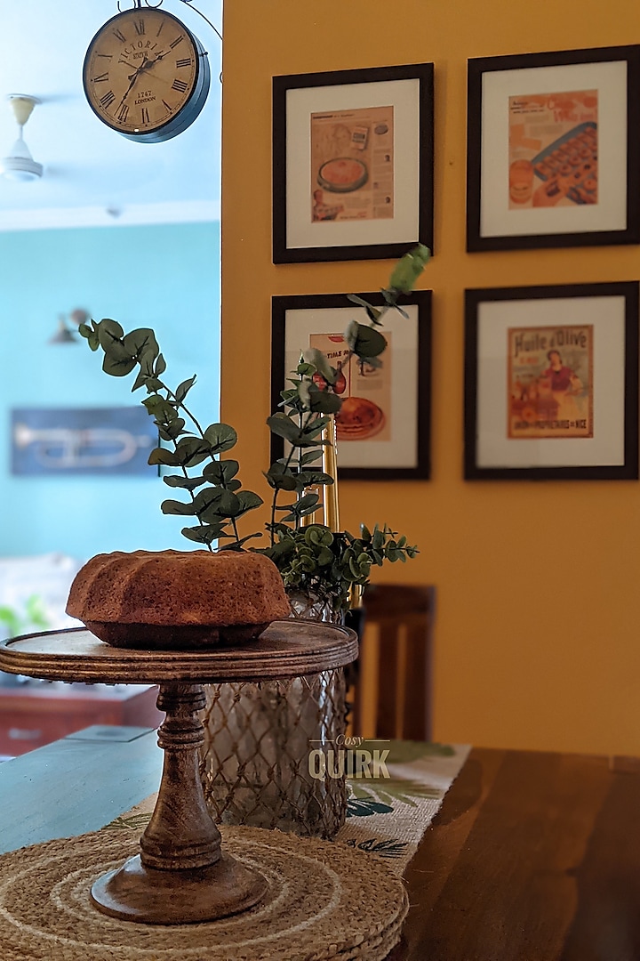 Dark Brown Mango Wood Detachable Cake Stand Set by Hohmgrain at Pernia ...