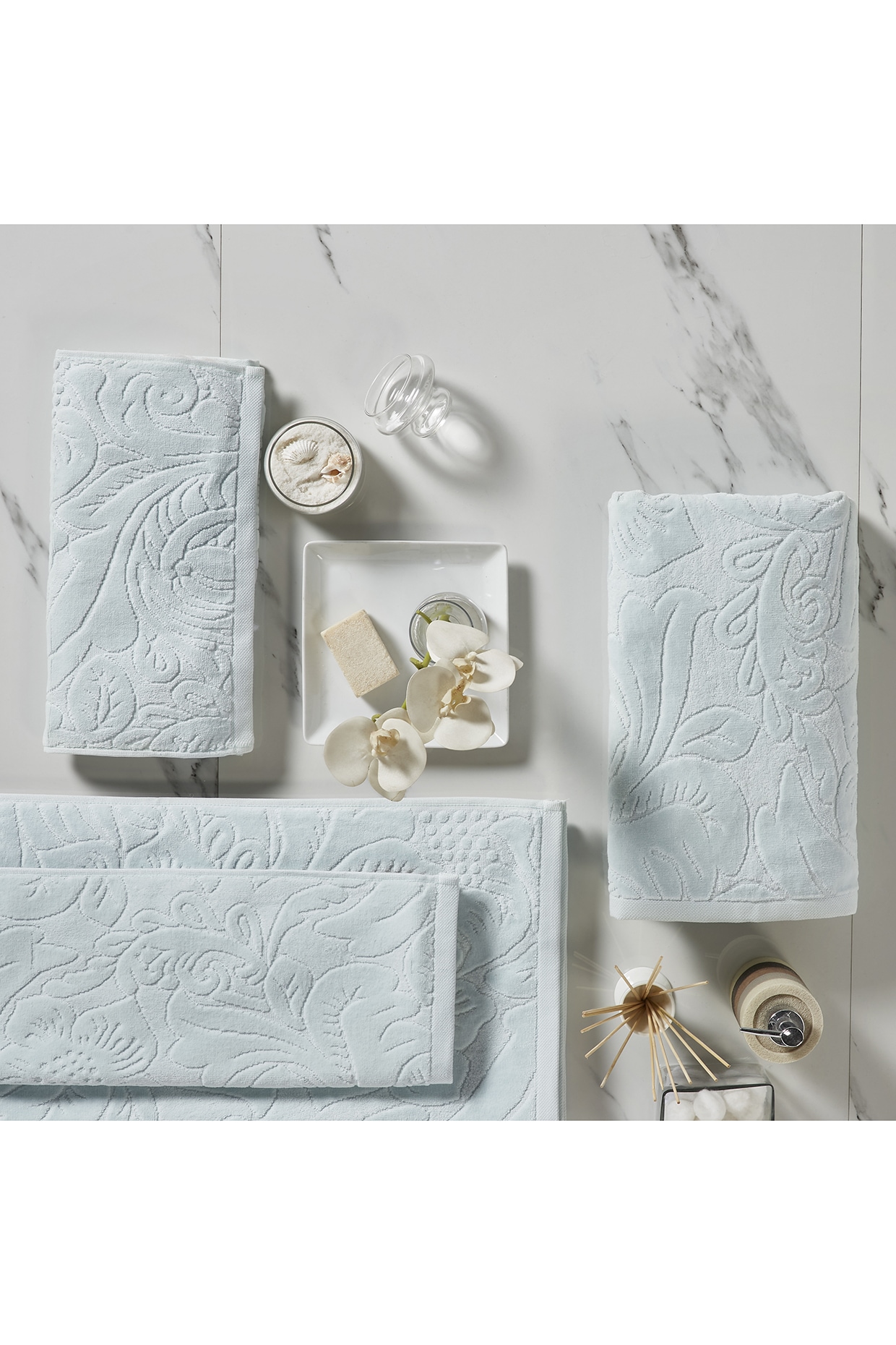 Sprout Green Cotton Terry Bath Towel by HOUMN at Pernia's Pop Up Shop 2024