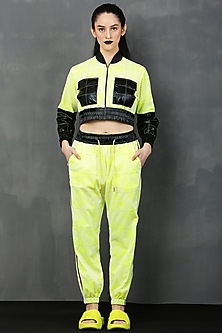 Neon Green Printed Co-Ord Set by I AM TROUBLE BY KC at Pernia's Pop Up ...