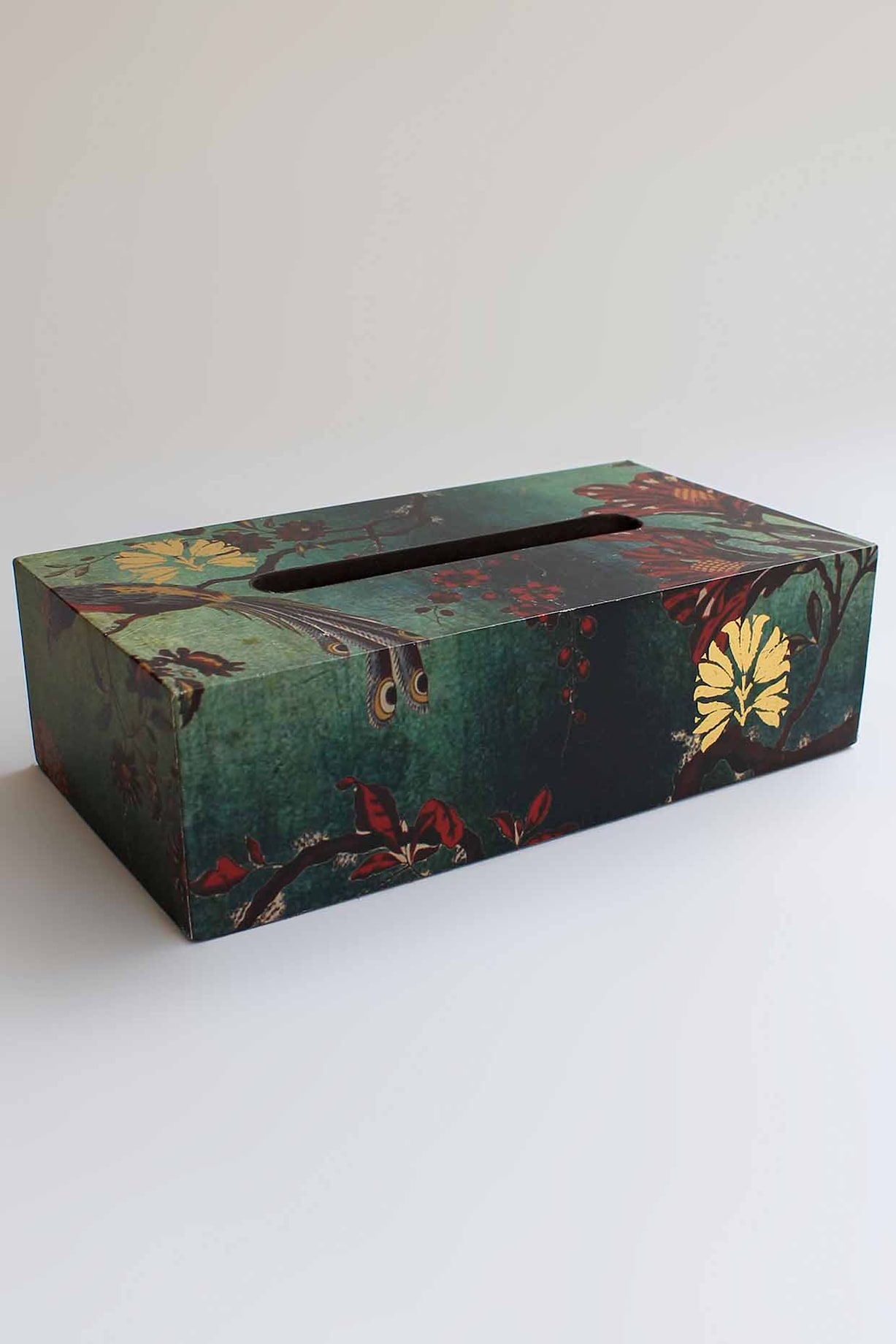 Green Gulbagh Tissue Box by Karo at Pernia's Pop Up Shop 2025