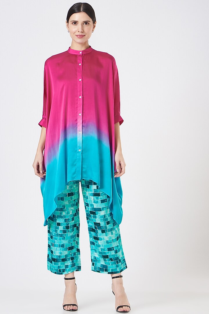 Pink & Turquoise Ombre Co-Ord Set Design by Inca at Pernia's Pop Up ...