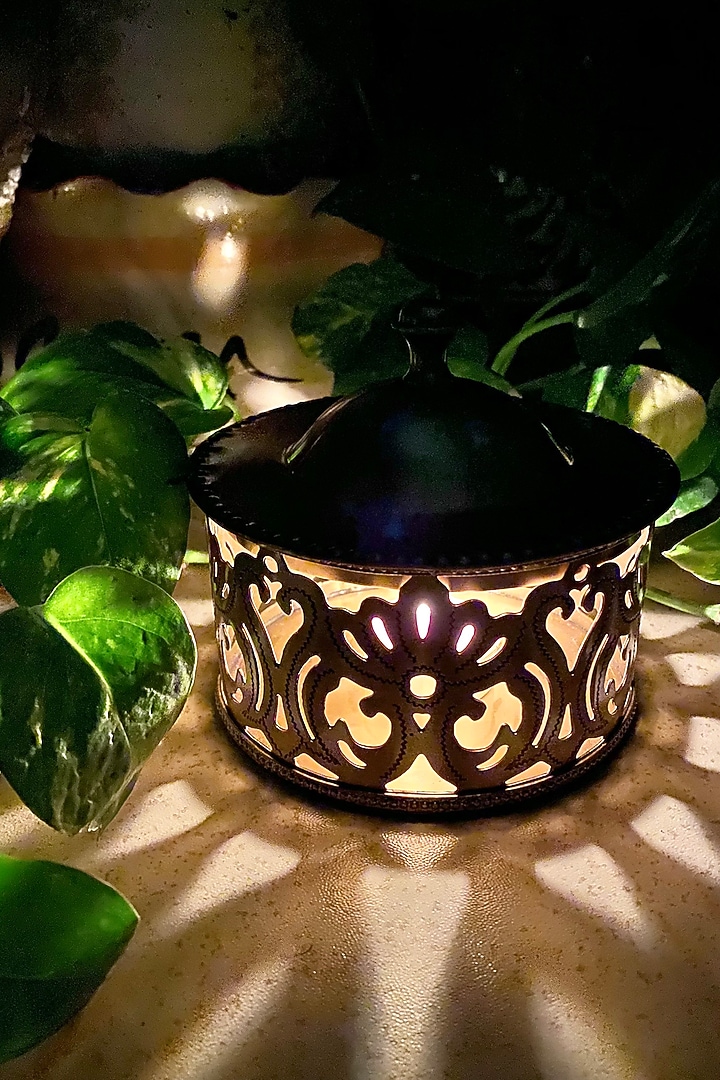 Golden Brass Bibelot Storage Box by Indique at Pernia's Pop Up Shop 2024