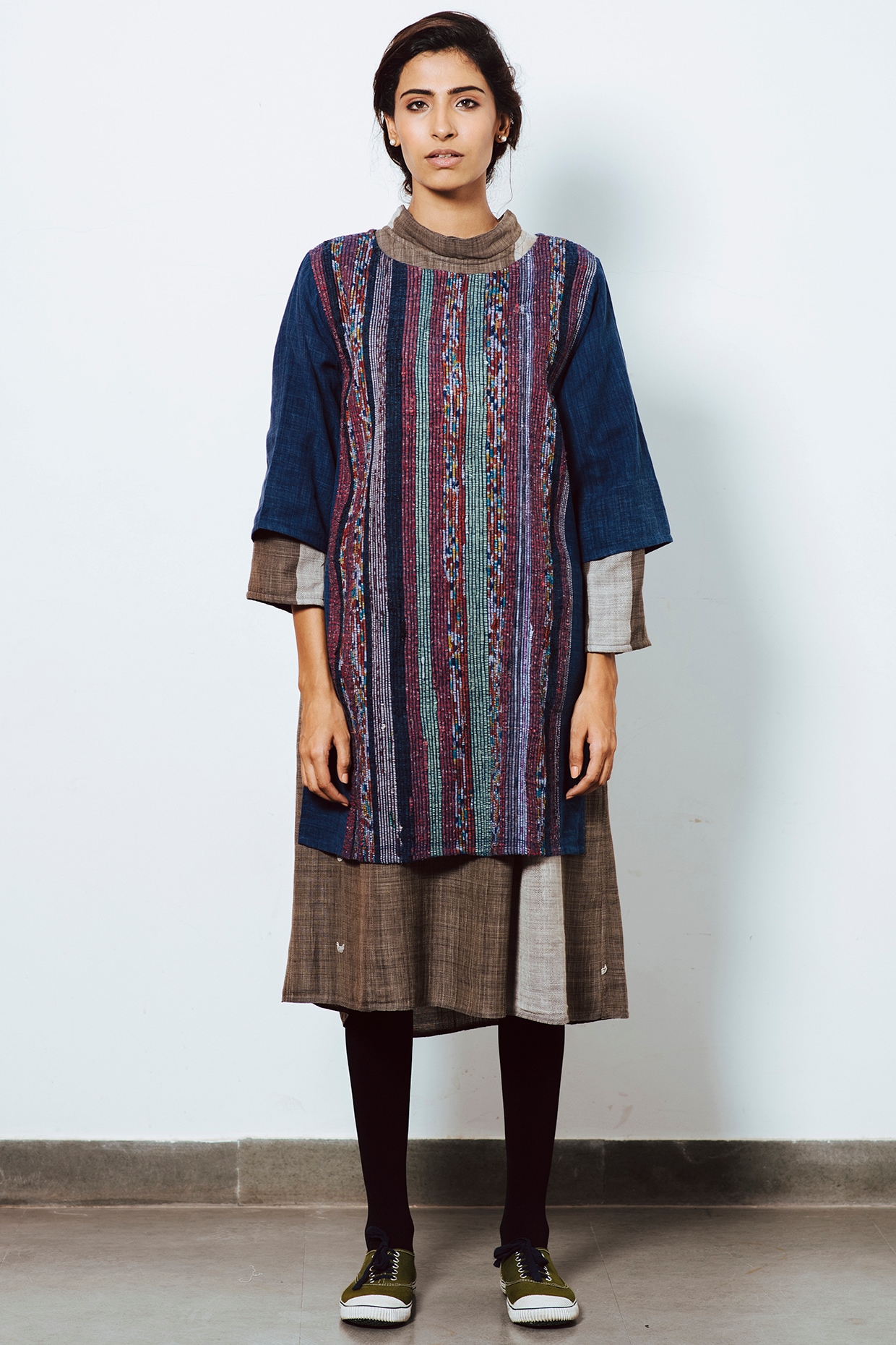 Indigo Blue Naturally Dyed Rise Overlay by IRO IRO at Pernia's Pop Up Shop 2025