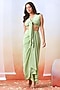 Sage Green Crepe Draped Skirt Set Design by Isha Gupta Tayal at Pernia ...