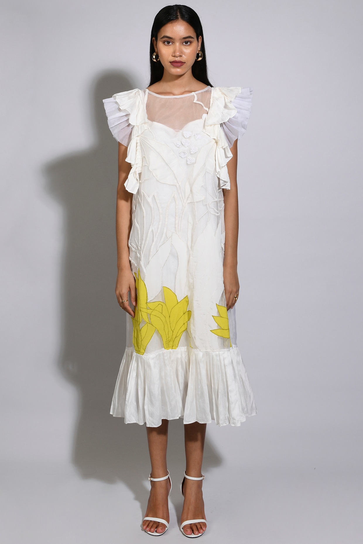 White Organza Dress by Itara An Another at Pernia's Pop Up Shop 2025