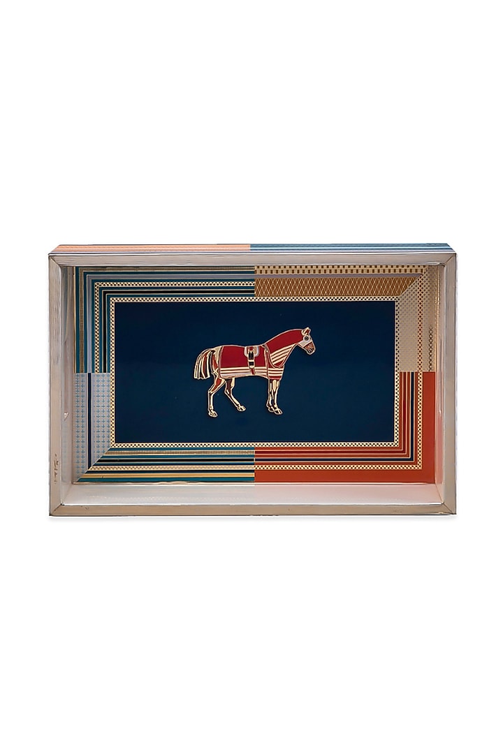 Mustang Printed Multi-Colored Mdf Wood Serving Tray by IZZHAAR at ...