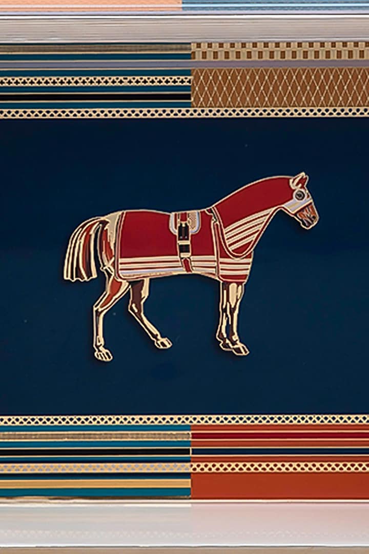 Mustang Printed Multi-Colored Mdf Wood Serving Tray by IZZHAAR at ...