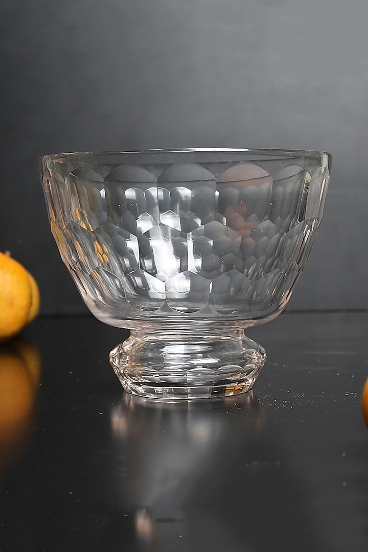 Transparent Ribbed Glass Bowl Design by IZZHAAR at Pernia's Pop Up Shop ...