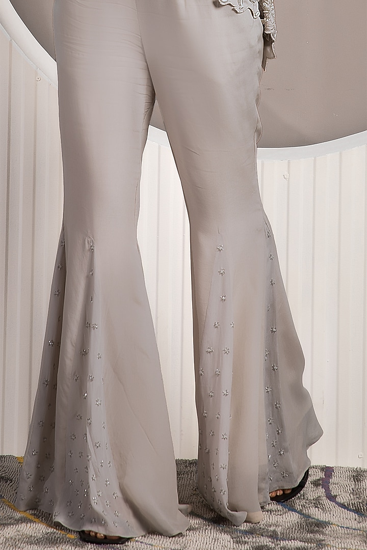 Light Grey Crepe Co-Ord Set by Jade by Ashima at Pernia's Pop Up Shop 2025