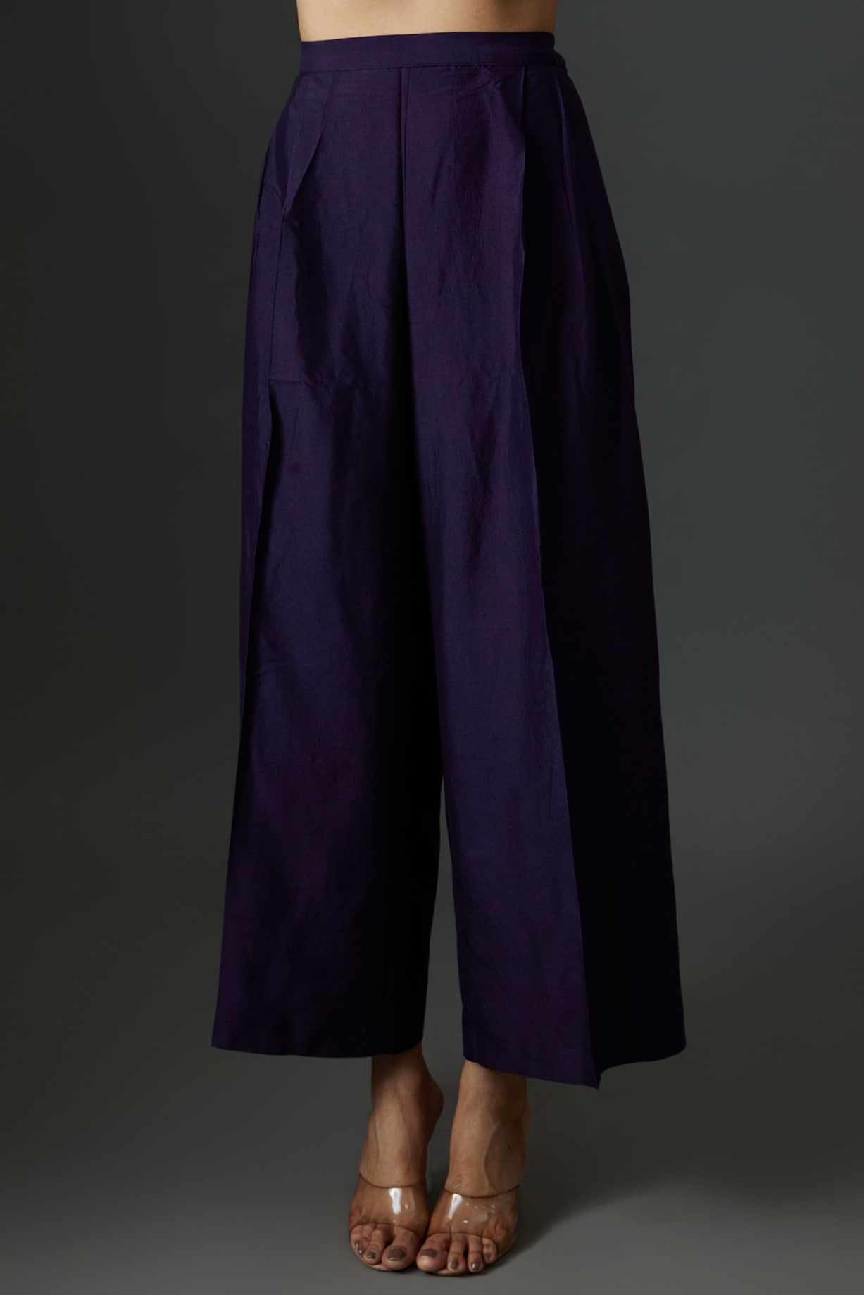 Purple Silk Embroidered Dress by Jayanti Reddy at Pernia's Pop Up Shop 2025